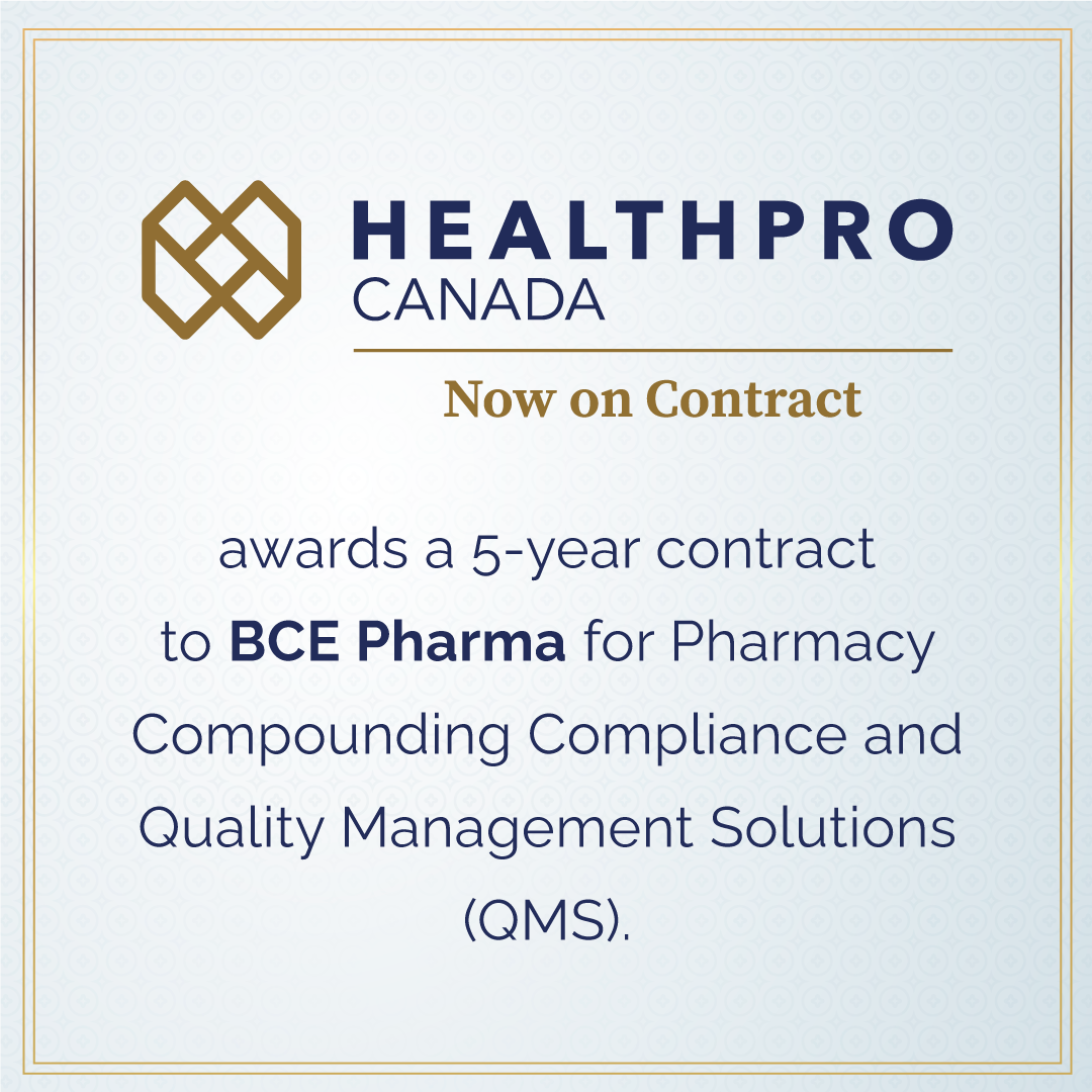 BCE Pharma Inc. Officially Recognized by HealthPRO Canada as a Supplier ...